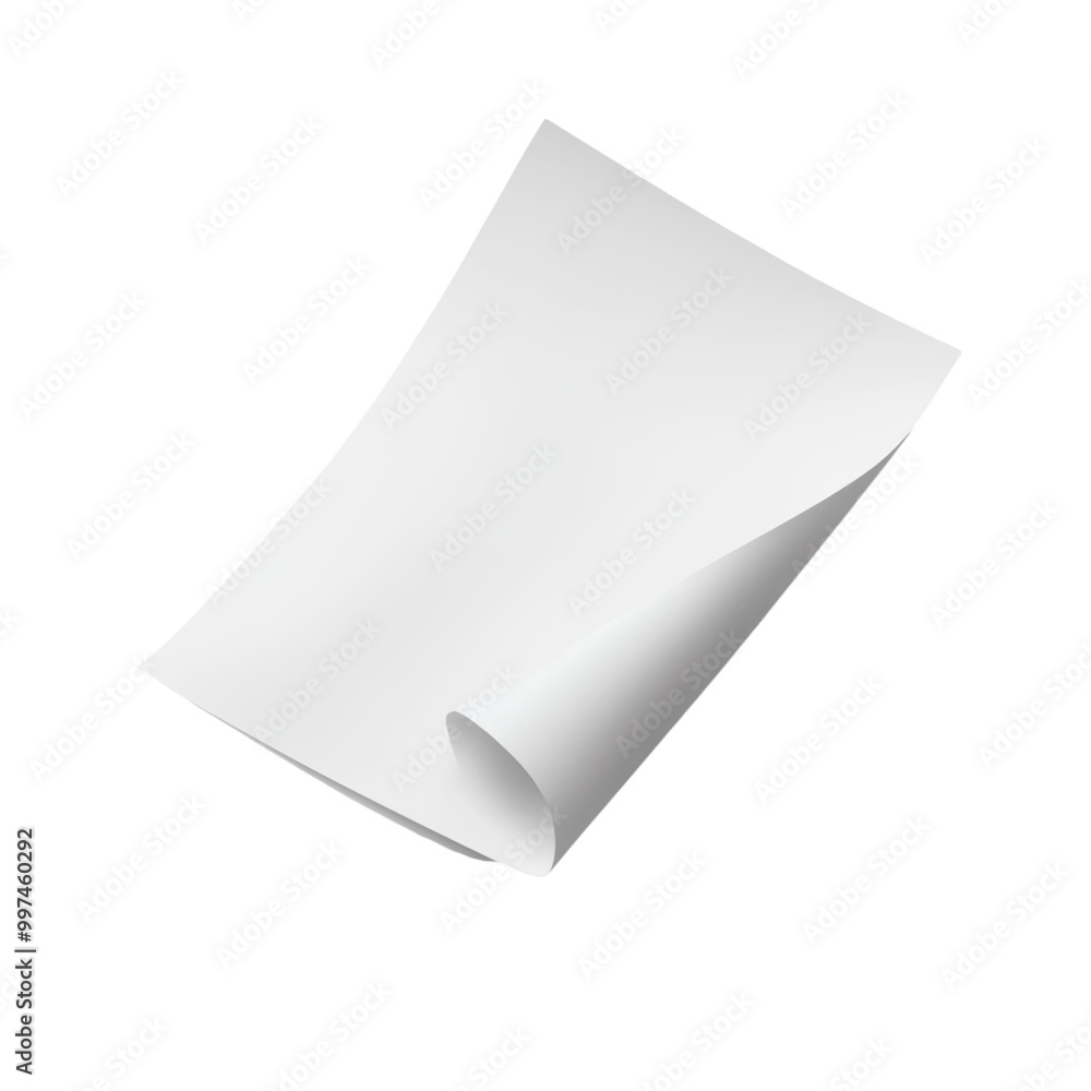 Editable sticky note paper with curled corner effect. png, transparent ...