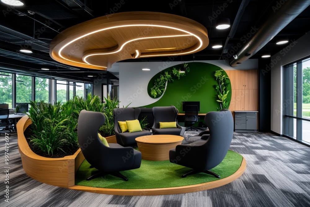 Net zero office space with LED lighting, smart thermostats, and ...