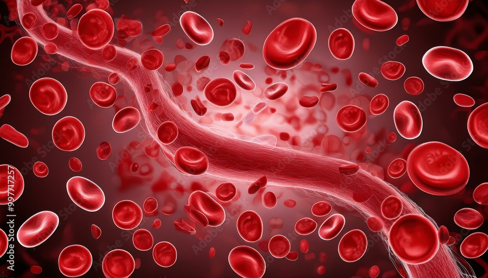 Blood cell anemia. Reduced levels of erythrocyte and hemoglobin ...