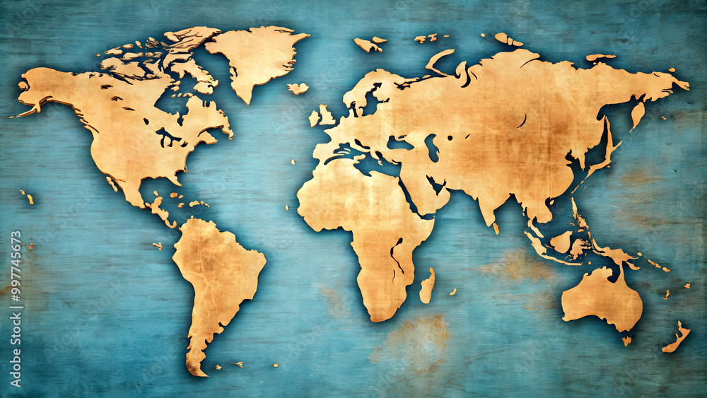 world map with realistic details and textures, , world map,Earth, globe ...