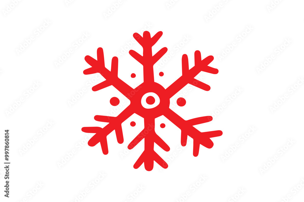 Black round frozen snowflake icon, freeze temperature flat design ...