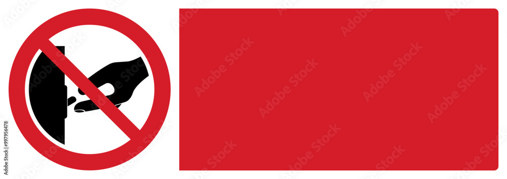 Iso Prohibition Safety Signs Do Not Switch On Your Custom Message Here