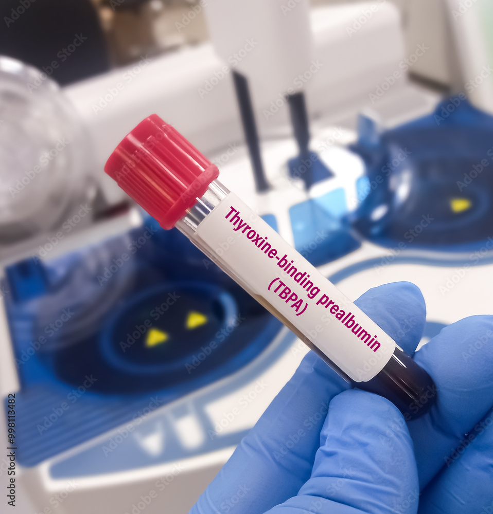 Blood sample for Thyroxine-binding prealbumin (TBPA), thyroid function ...