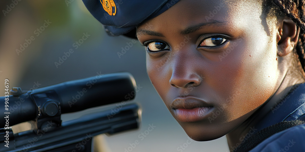 The Silent Sentinel: A solitary guard, standing vigilant at a ...