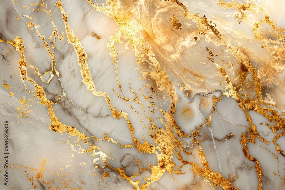 Marble luxury realistic gold background. Stone veneer, marbling texture ...