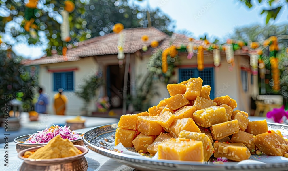 Diwali sweets Gujiya peda barfi Indian sweet dessert mithai festival ...