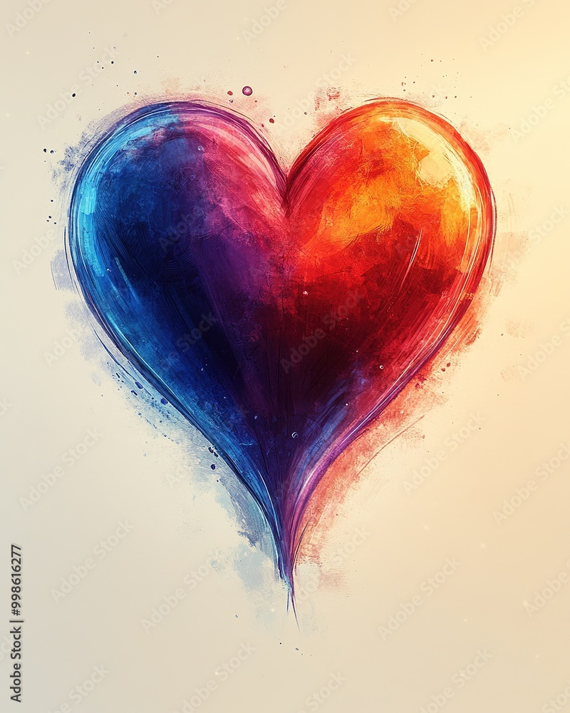 Colorful Heart Clipart Inside Speech Bubble for Creative Communication ...