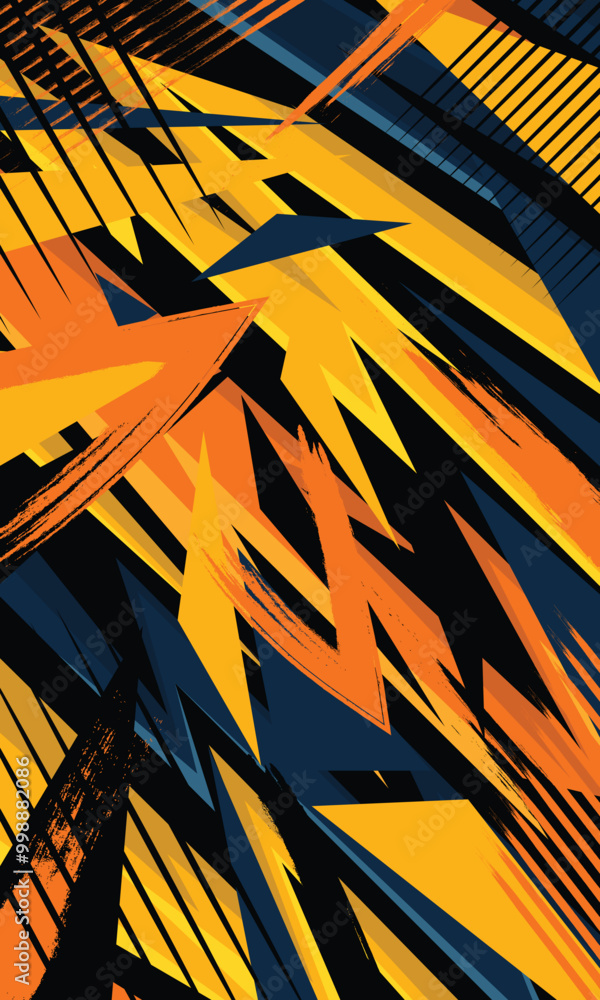 Modern background abstract geometric shapes sublimation sports jersey ...