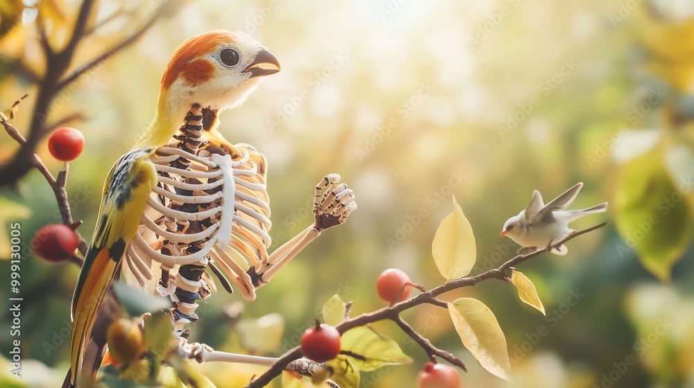 Anatomy of birds skeletal system bones and joints ornithologist using ...
