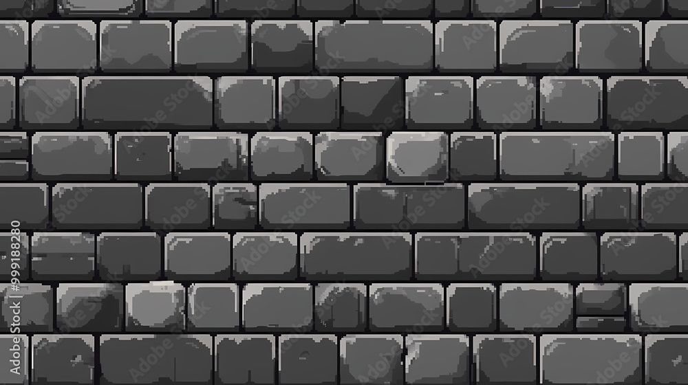 Seamless pattern of charcoal tiles in snes style retro gaming inspired ...