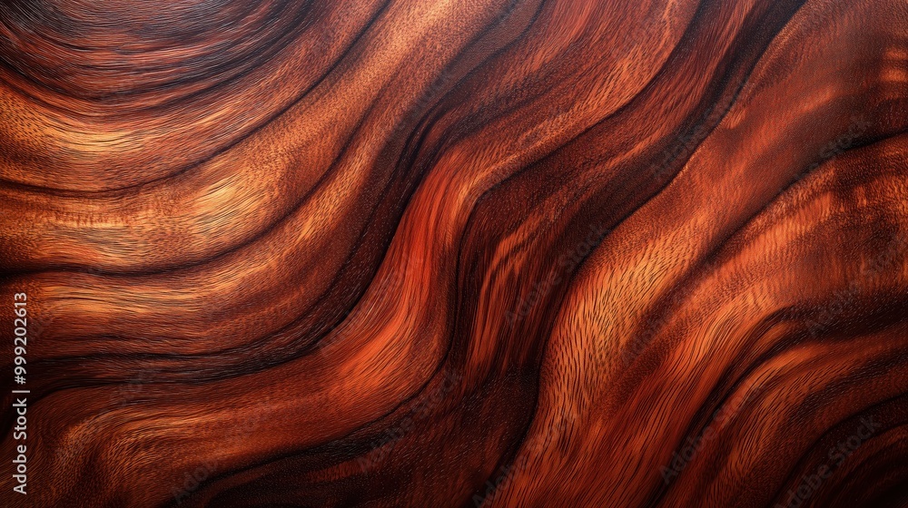 Exploring the rich textures of mahogany wood with deep red-brown tones ...
