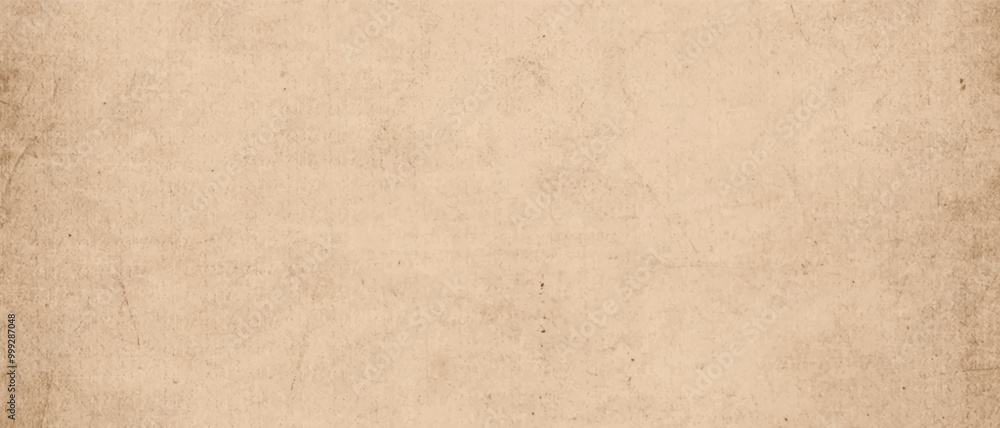 Vintage paper background. Old grainy sepia texture with dust and ...