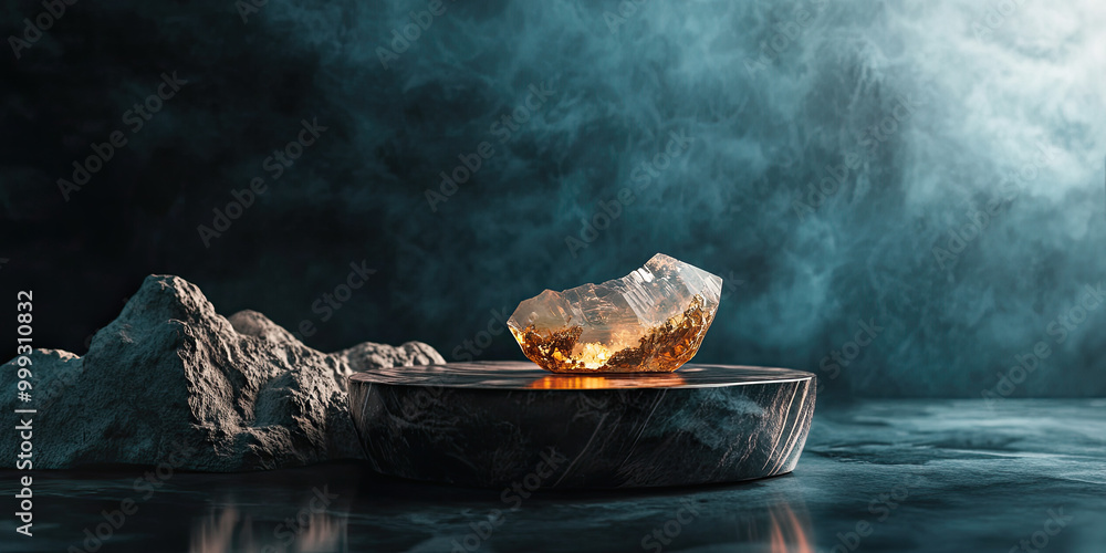 Topaz background, luxury diamond crystal backdrop product photography ...