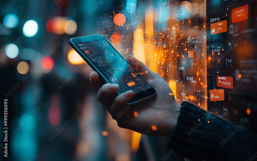 Digital wallet payment concept, online money transaction, transfer ...