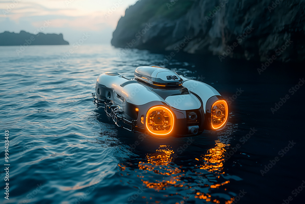 Autonomous underwater drones designed for deep-sea exploration and ...