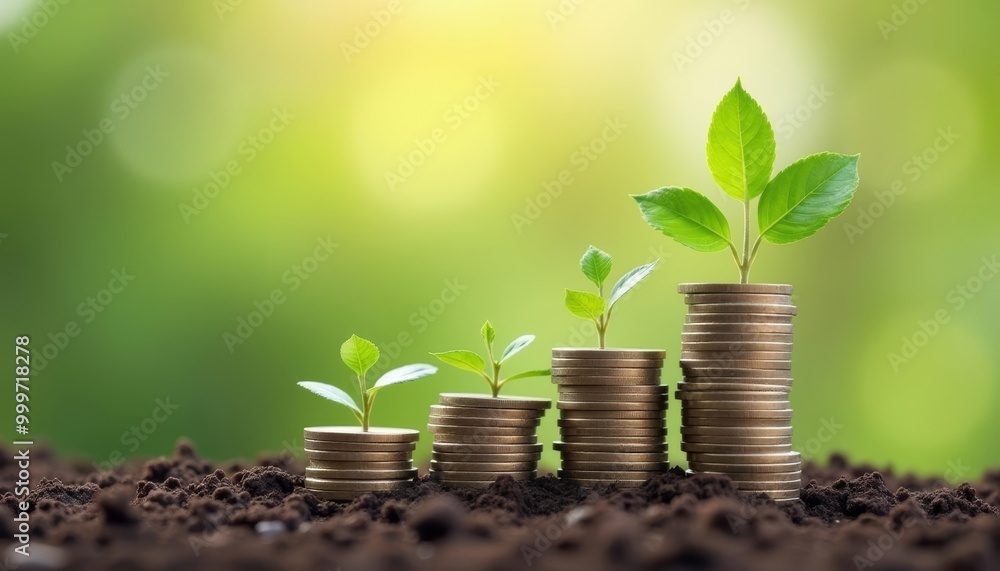 Growing wealth from the ground up Stock Photo | Adobe Stock