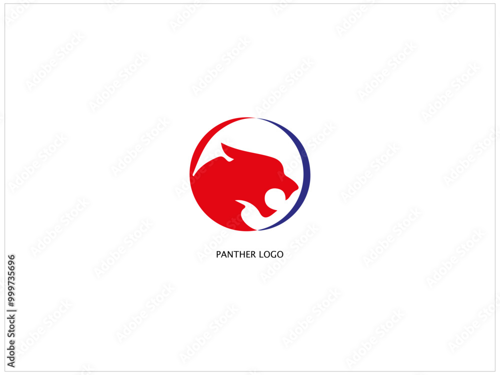 Panther logo design vector illustration isolated template, icon ...