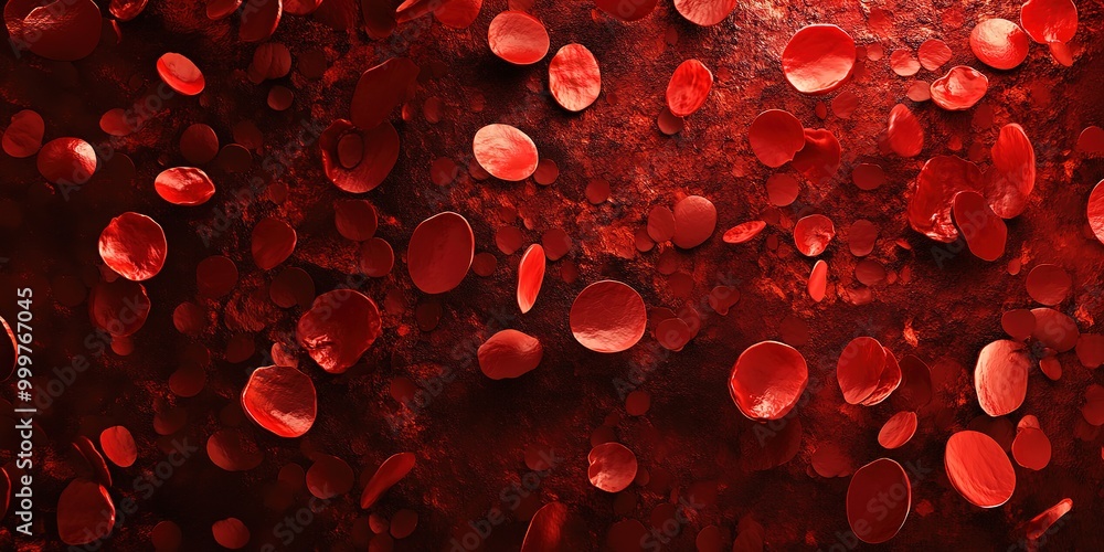 Blood cell red 3d background vein flow platelet wave cancer medicine ...