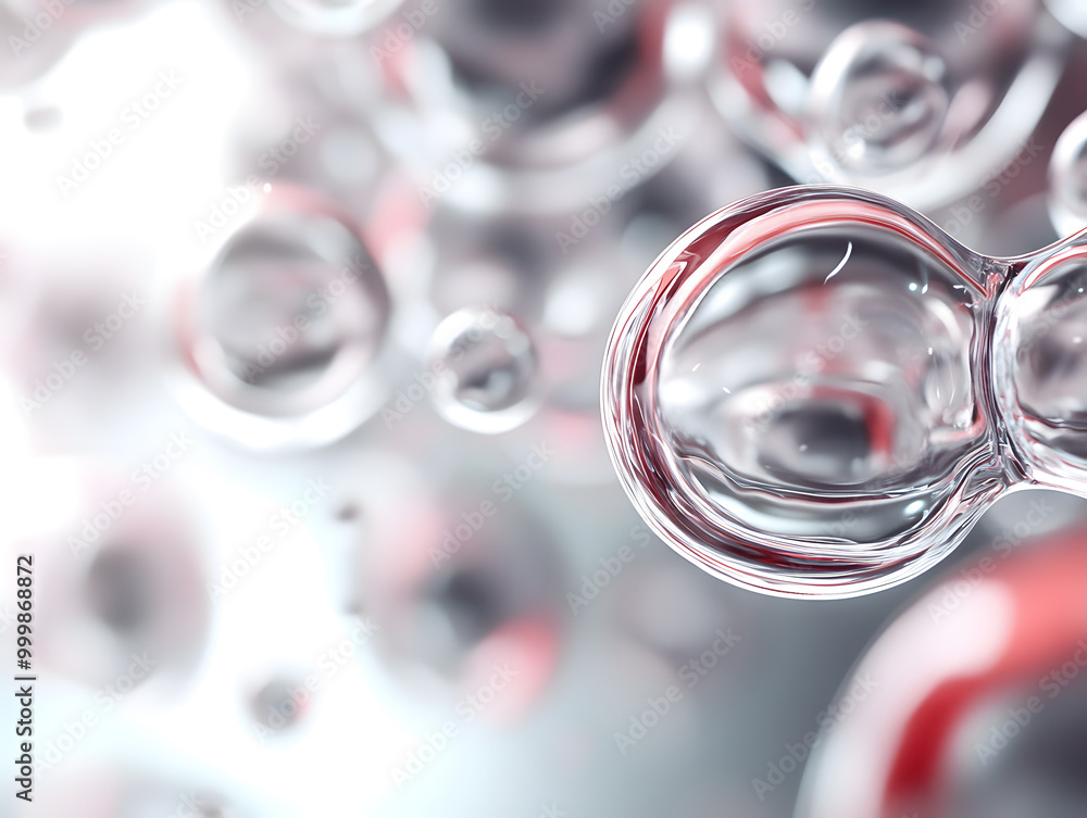 Healthy body cells in a futuristic visualization Stock Illustration ...