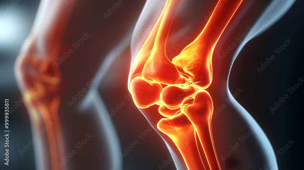 Understanding the Anatomy of the Knee Joint, Exploring its Structure and Function Stock ...