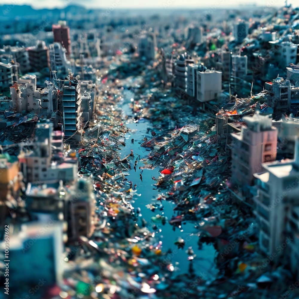 Plastic waste, discarded tires, environmental pollution, marine ...