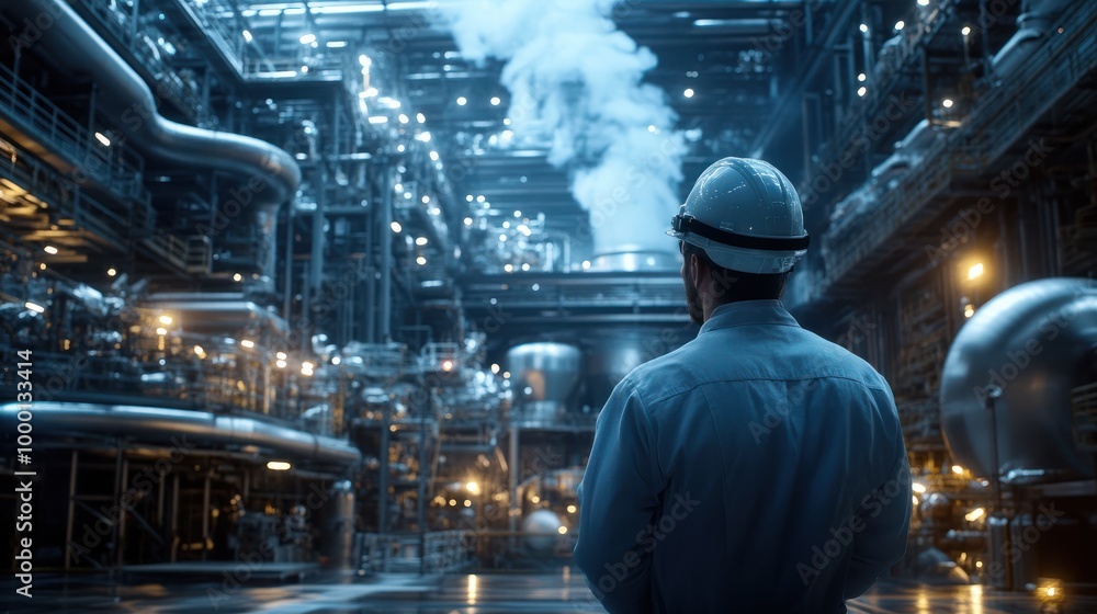 Engineer conducting root cause analysis on equipment failures ...