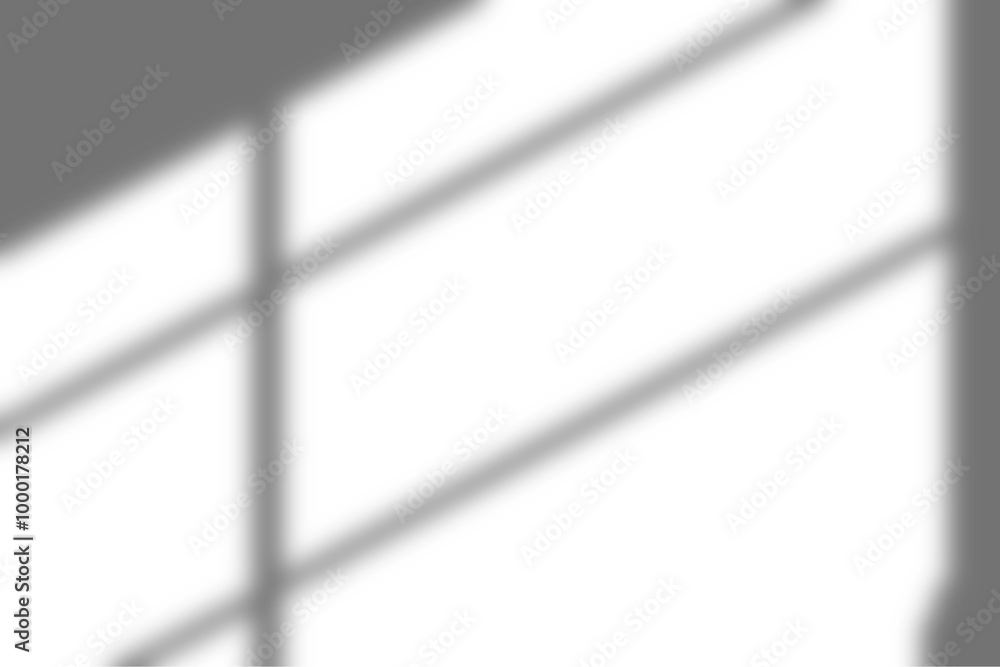 Realistic shadow from window on transparent background. Blurred shadow ...