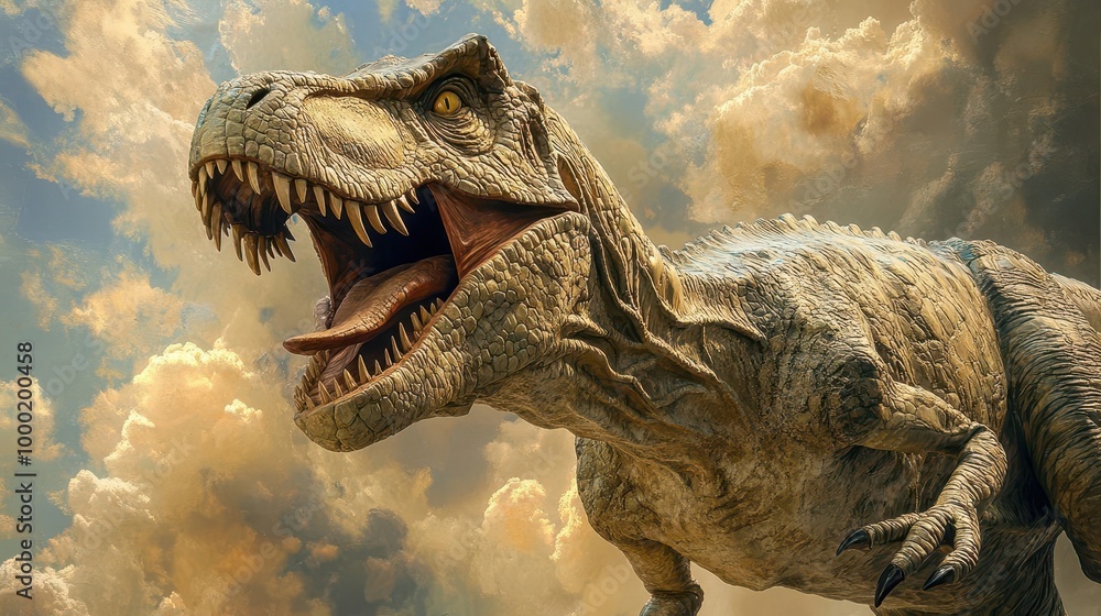 prehistoric predator unleashed trex towers menacingly alabaster ...