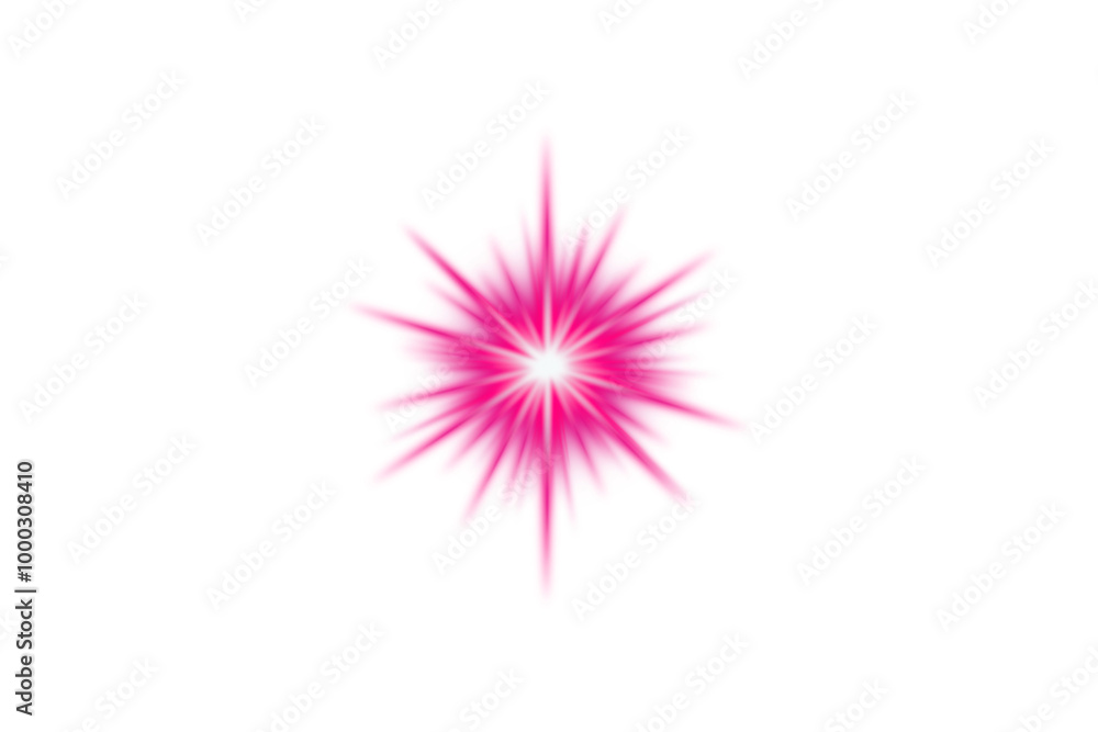 Pink starlight on transparent background. Light flare, starlight PNG ...