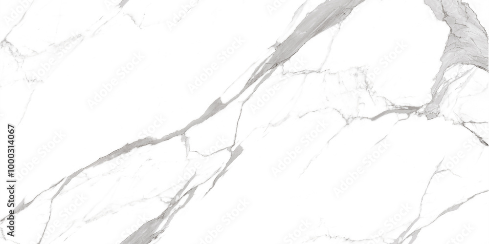 White Statuario Marble with Grey Veins, Used for Interior Kitchen or ...