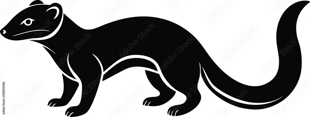 mongoose silhouette icon - Transparent Background Clip art Stock Vector ...