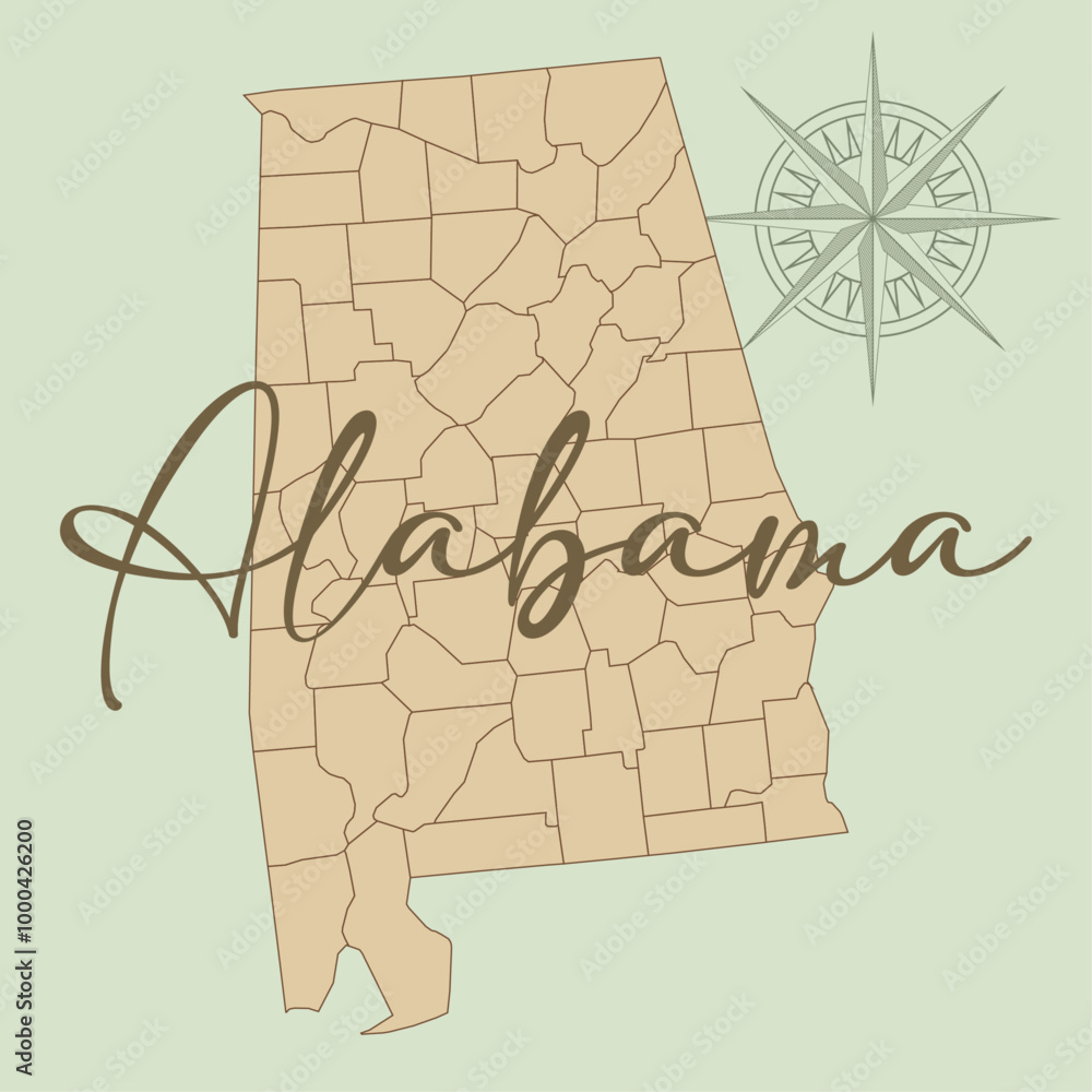 Complete map of all neighborhoods and regions in Alabama, USA. Complete ...
