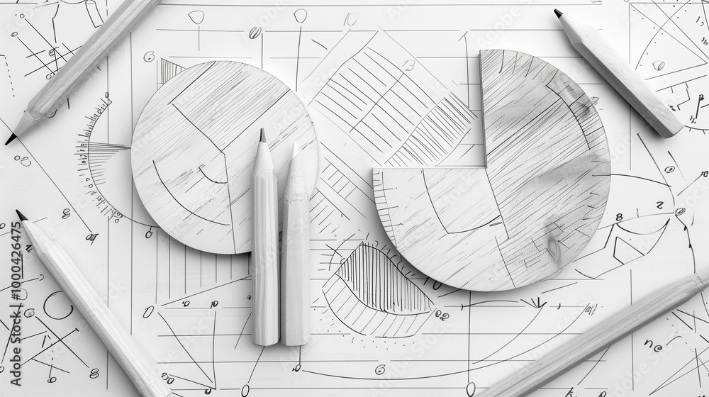 math fractions on the bright backgrounds. interesting math for kids ...