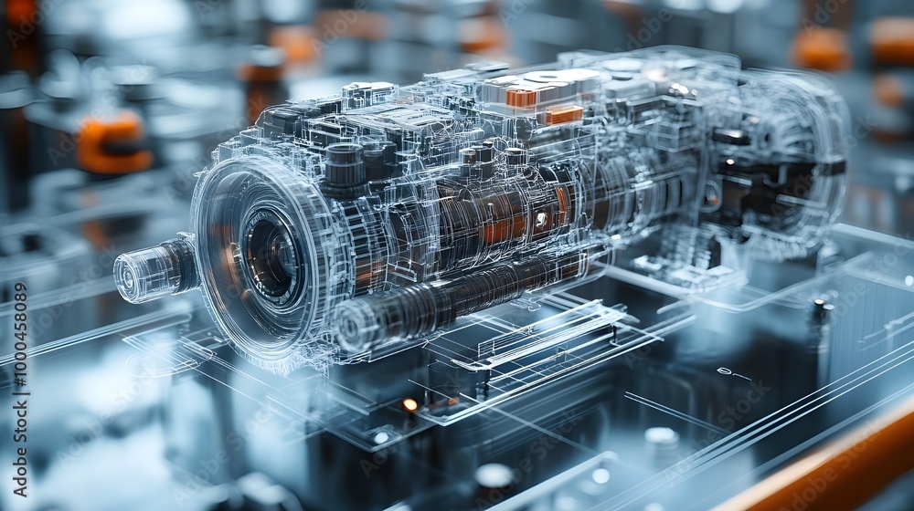 High-resolution images of mechanical jet engine designs for wallpaper ...