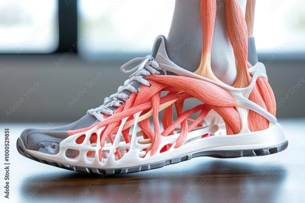 Foot biomechanics diagram, showing how the muscles and tendons work ...