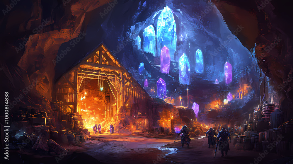 It is a dwarven mine where gemstones sparkle in the tunnels, and ...