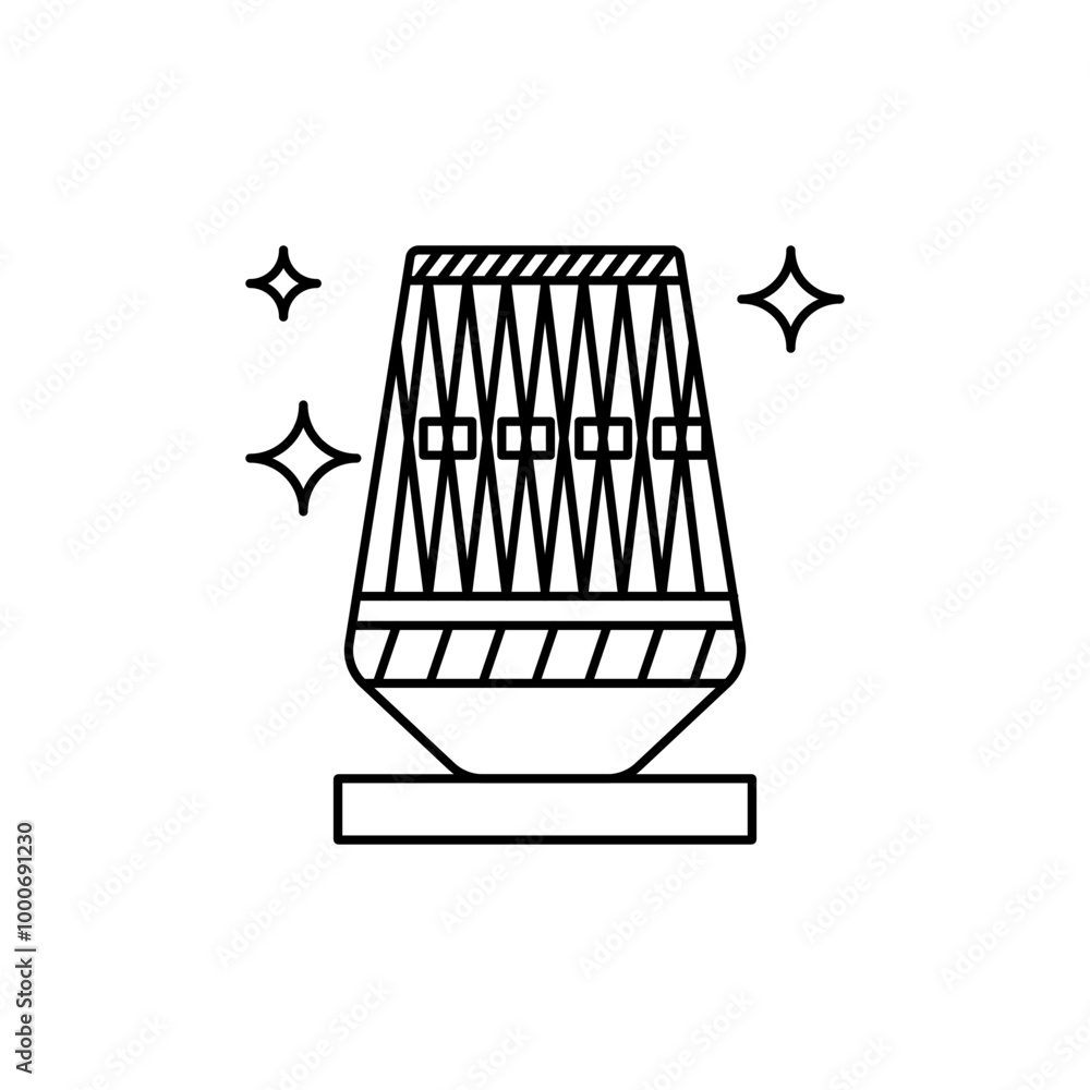 Tabla icon, Indian drum, dholak Stock Vector | Adobe Stock