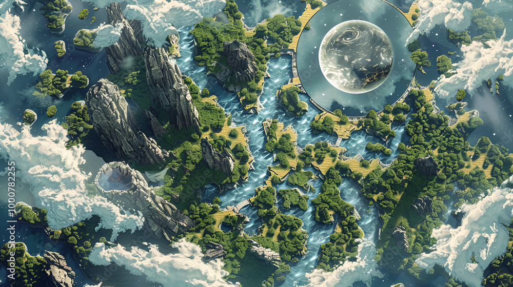 DnD battle map, Rpg map for TTRPG Stock Illustration | Adobe Stock