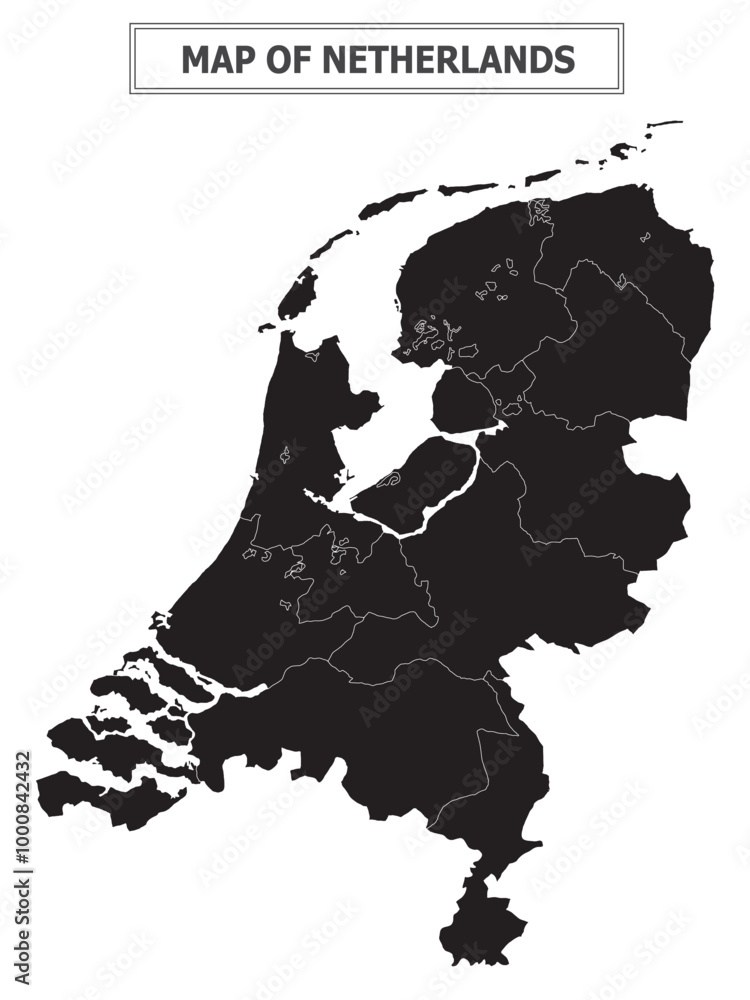 European Country Geography Political map. Political map of country with ...