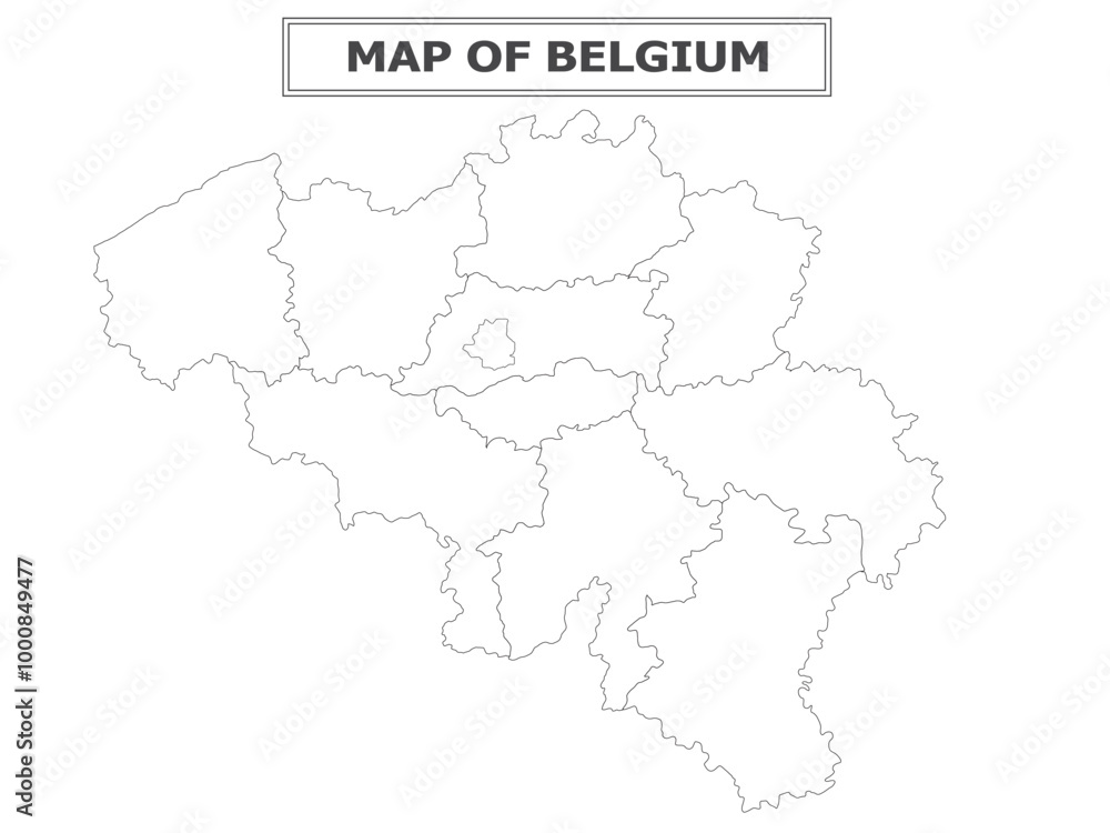 European Country Geography Political map. Political map of country with ...