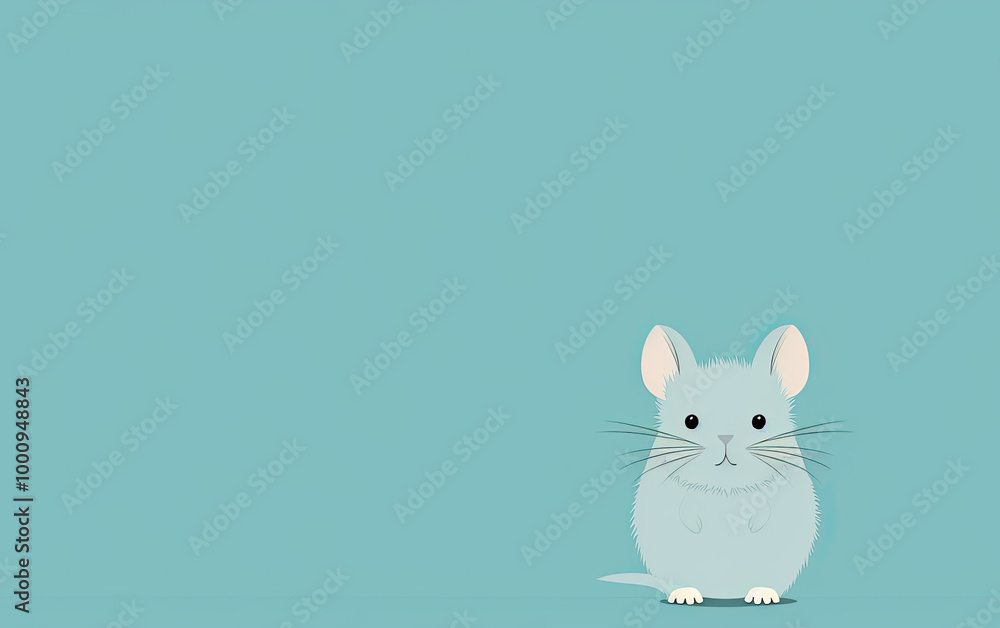Beautiful Wallpaper with a Chinchilla Design, Ideal Rodent Poster or ...