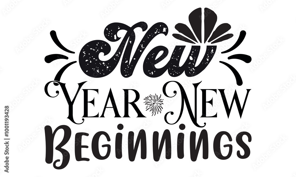 New Year New Beginnings-New Year New Beginnings t shirts design ...