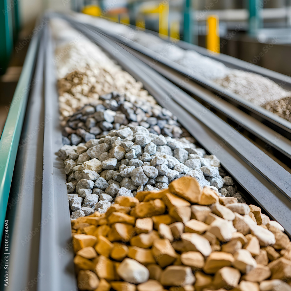 Production process of rare earth minerals and raw material concept. A ...