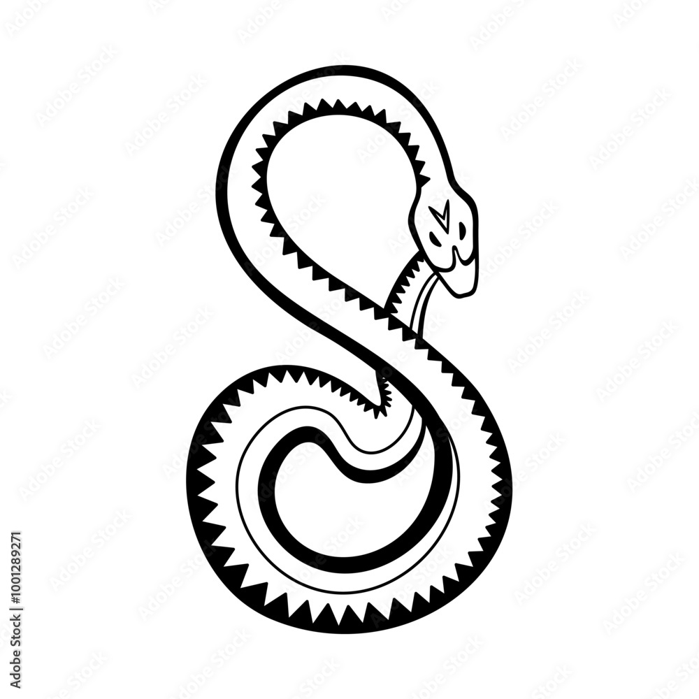 Snake eating it's own tail symbol. The ouroboros interpretation ...