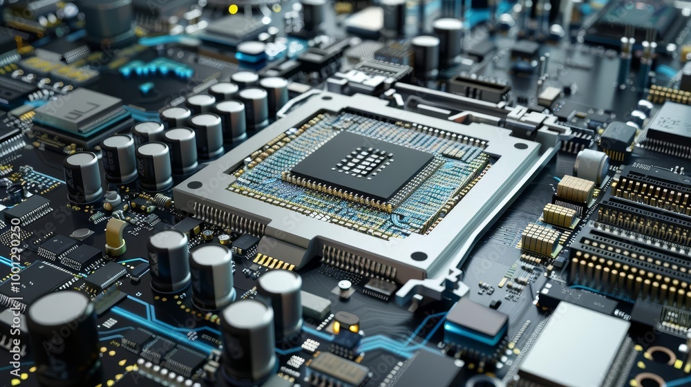 Computer architecture diagram illustrating the components and layout of ...