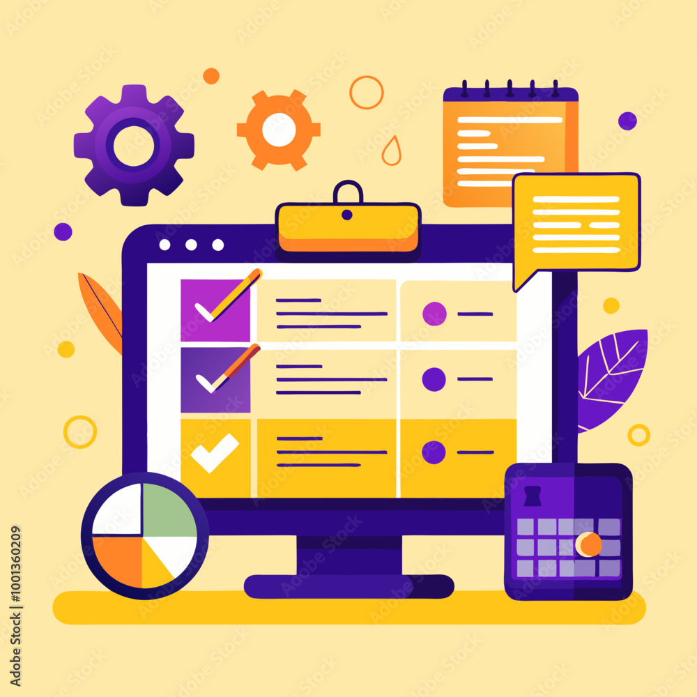 Project management dashboard showing task, cost and floating chats ...