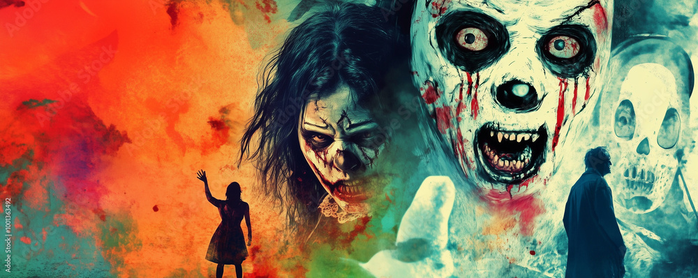 Website banner for horror films - a collection of gritty, scary movie ...