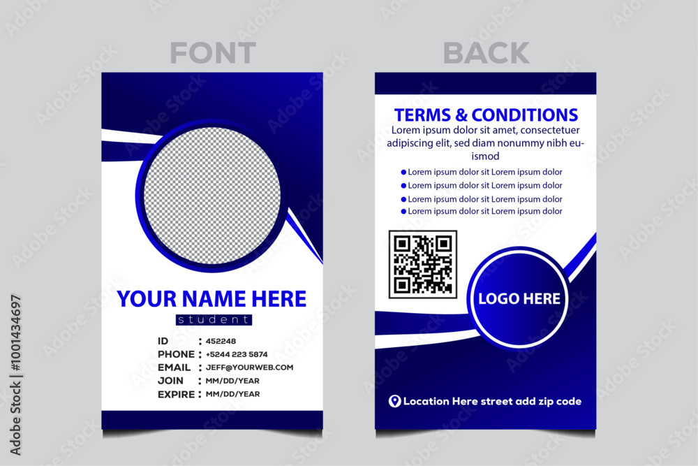 new id card design for 2025 . Stock Vector | Adobe Stock