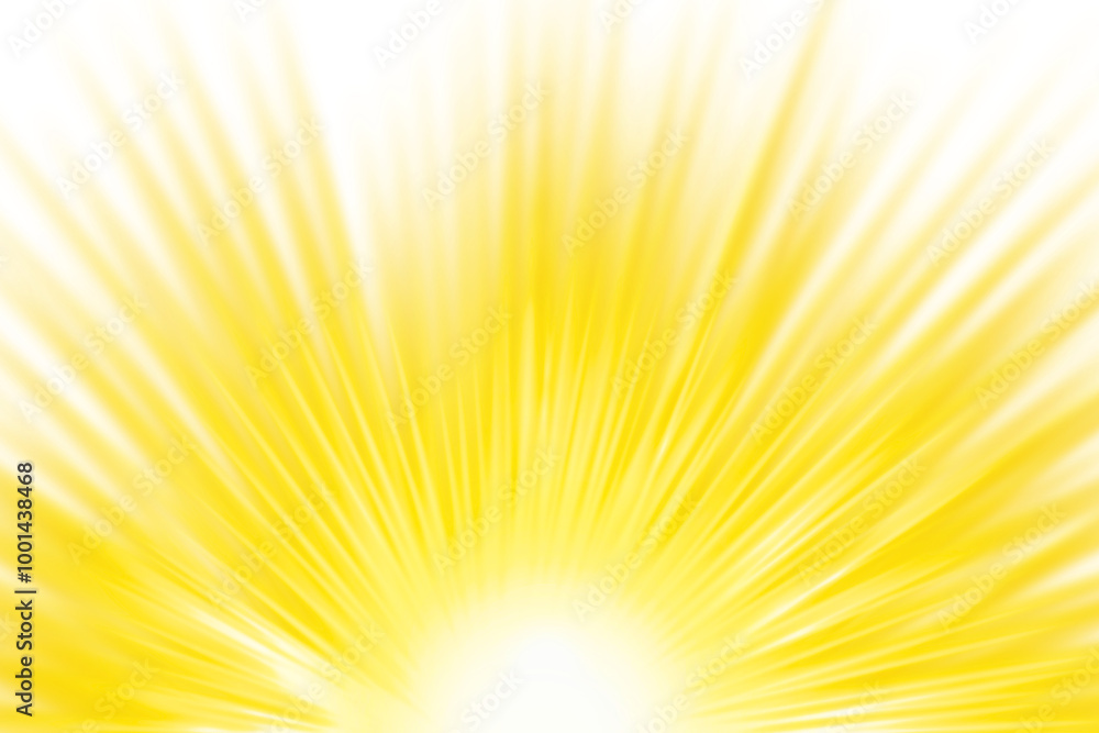 Sun rays explode on transparent background. Sunlight glare. Light sun ...