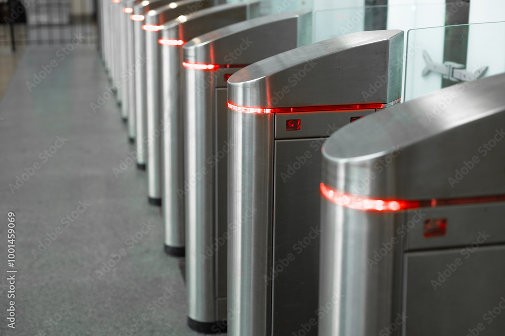 one way turnstiles. Checkpoint. Automatic access control. Access system ...